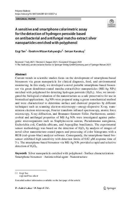 (PDF) A sensitive and smartphone colorimetric assay for the detection ...
