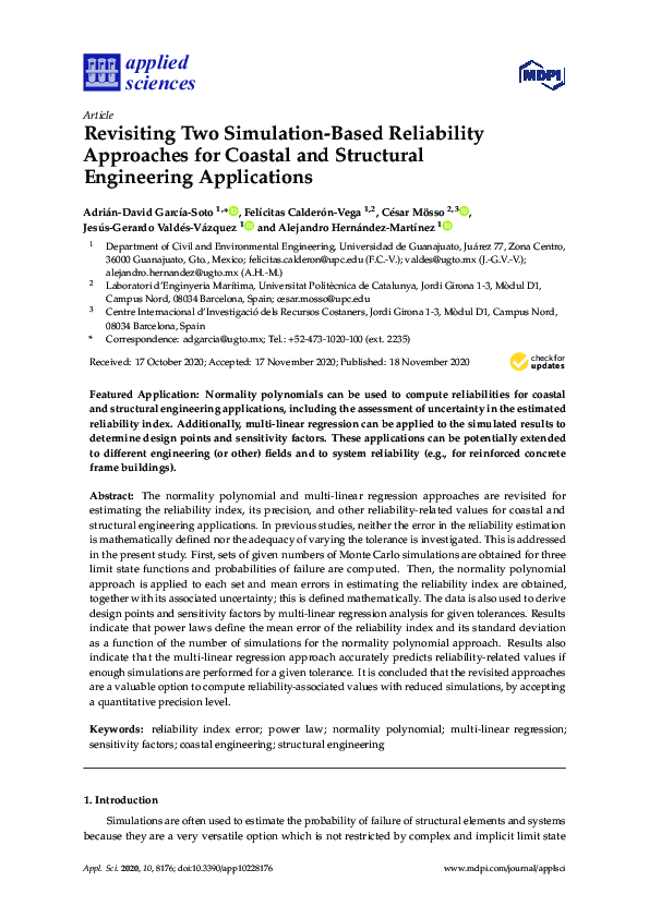 (PDF) Revisiting Two Simulation-Based Reliability Approaches for Coastal and Structural ...