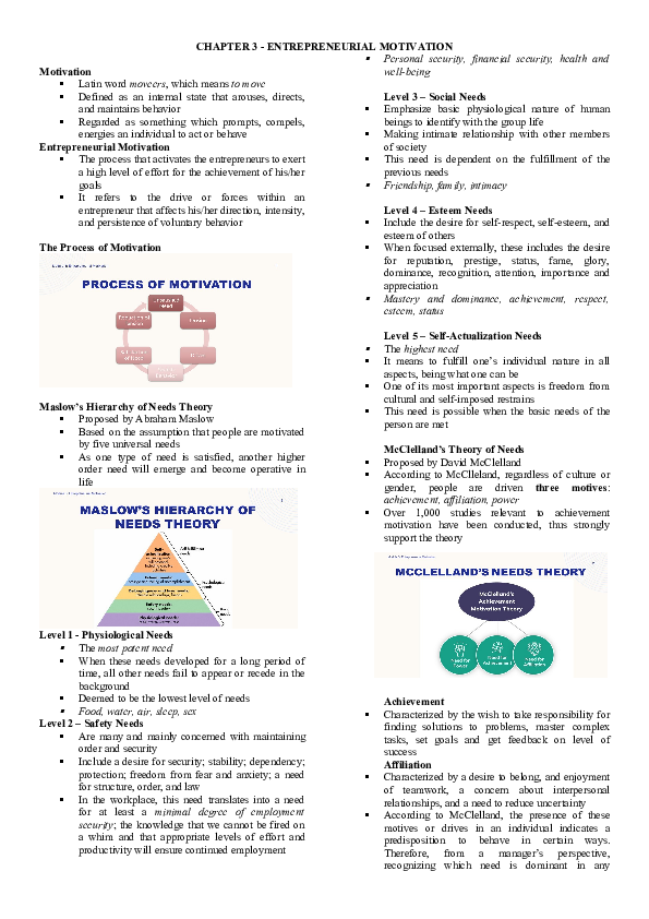 (DOC) ENTREP MODULE 3 SUMMARY