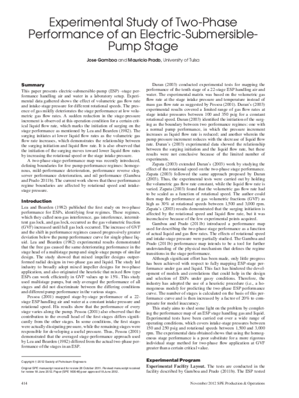 (PDF) Experimental Study of Two-Phase Performance of an Electric ...