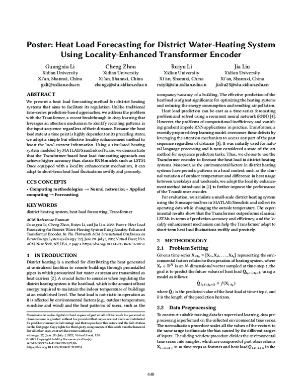 (PDF) Heat load forecasting for district water-heating system using locality-enhanced ...