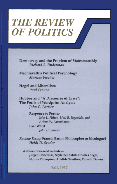 (PDF) Hobbes and “A Discourse of Laws”: The Perils of Wordprint ...