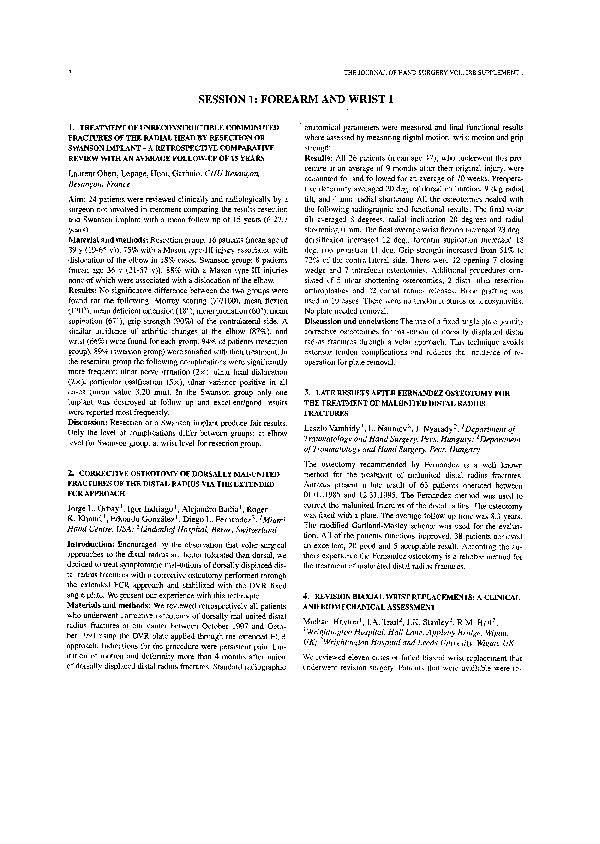 (PDF) Corrective osteotomy of dorsally mai-united fractures of the ...