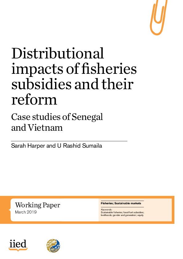(PDF) Distributional impacts of fisheries subsidies and their reform Case studies of Senegal and ...
