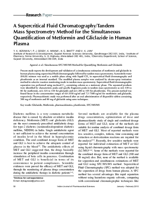 (PDF) A supercritical fluid chromatography/tandem mass spectrometry ...