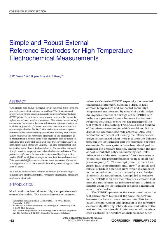 (PDF) Simple and Robust External Reference Electrodes for High ...