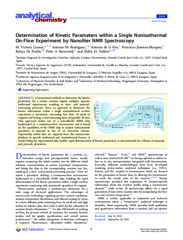 (PDF) Determination of Kinetic Parameters within a Single Nonisothermal ...