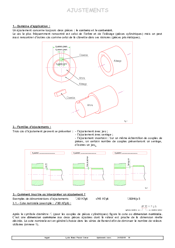 (PDF) Ajustements cours