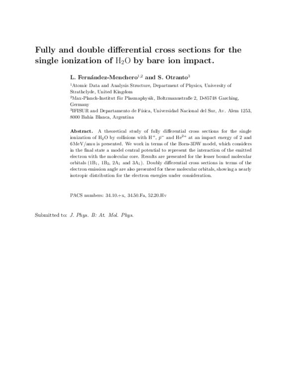 Pdf Fully And Double Differential Cross Sections For The Single