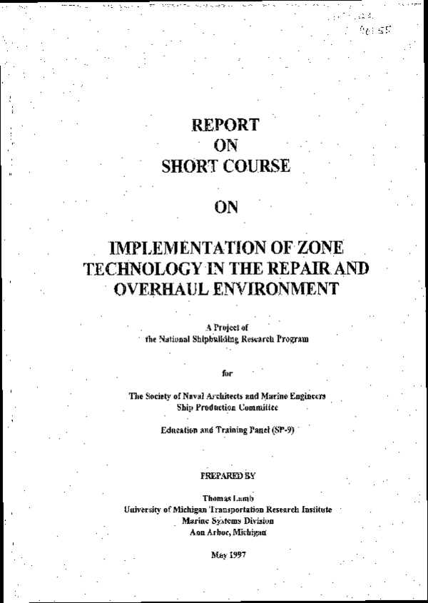 (PDF) Training for implementation of zone technology in the repair and ...