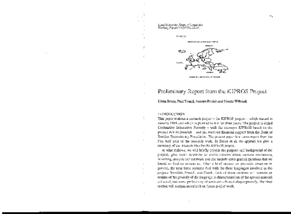 (PDF) Preliminary report from the KIPROS project | Antonis Botinis ...