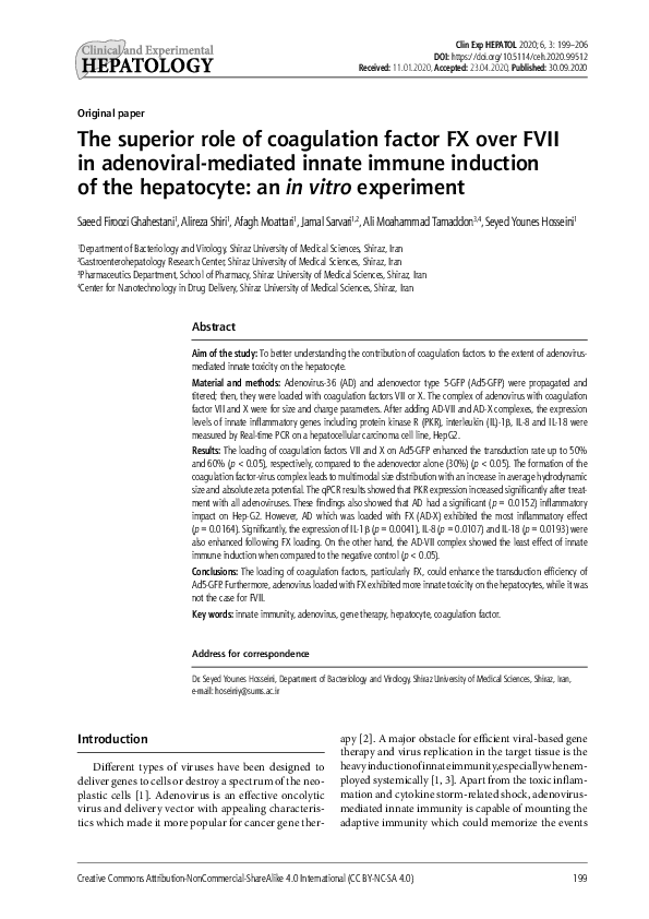 (PDF) The superior role of coagulation factor FX over FVII in ...