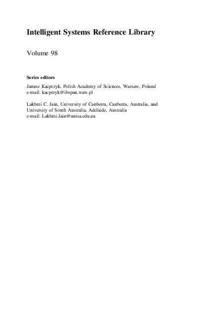 (PDF) Intelligent Systems Reference Library | MARCO ANTONIO PEREZ ... (PDF) Intelligent Systems Reference Library | MARCO ANTONIO PEREZ ...