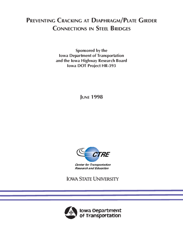 (PDF) Preventing Cracking at Diaphragm / Plate Girder Connections in ...