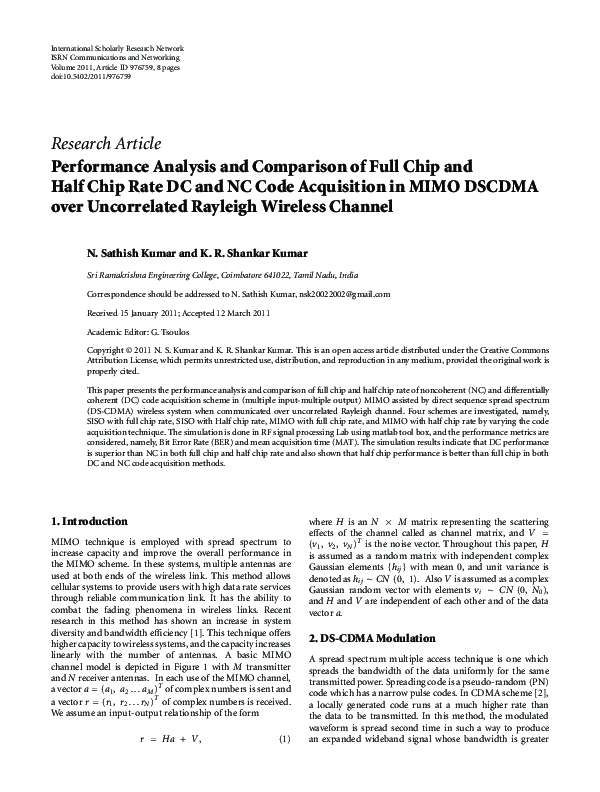 (PDF) Performance Analysis and Comparison of Full Chip and Half Chip ...
