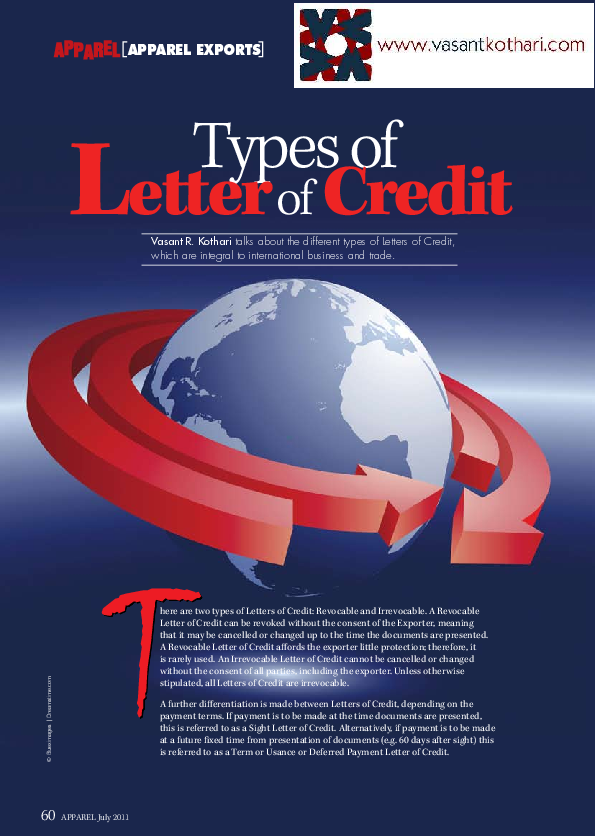 (PDF) Types of Letter of Credit