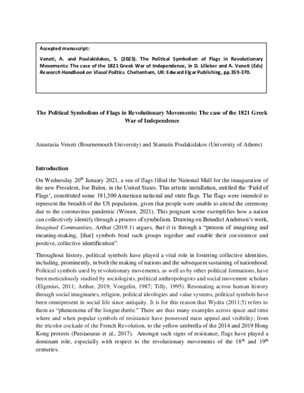 (PDF) The Political Symbolism of Flags in Revolutionary Movements: The ...