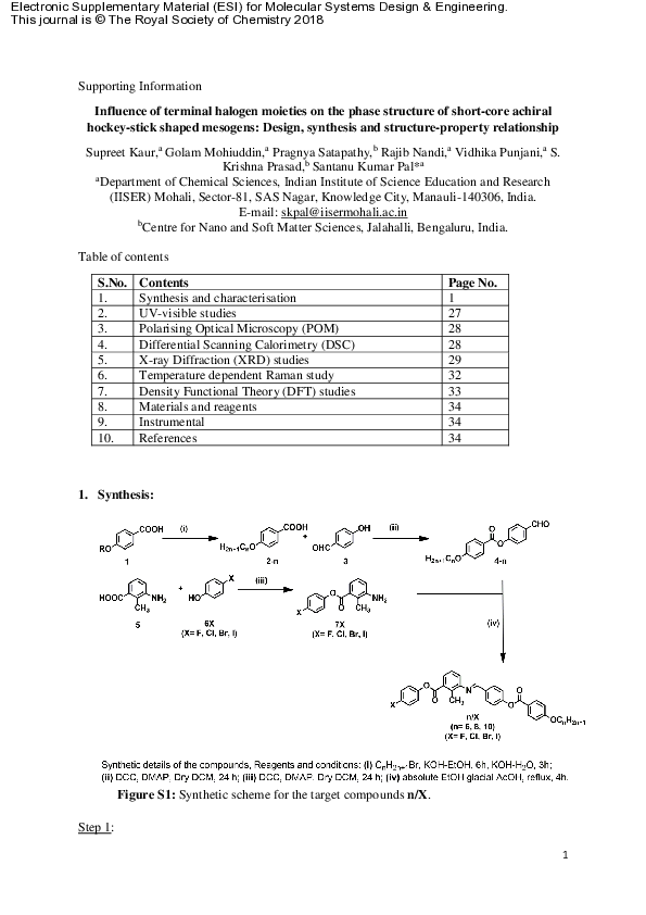 (PDF) Influence of terminal halogen moieties on the phase structure of ...