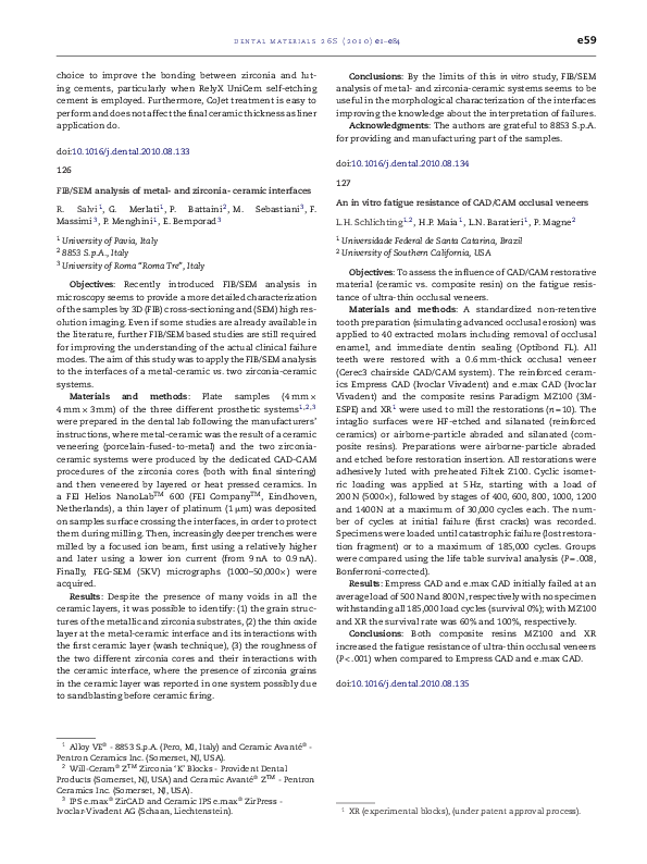 (PDF) FIB/SEM analysis of metal- and zirconia- ceramic interfaces