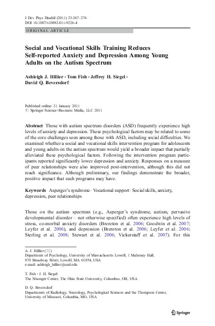 (PDF) Social and Vocational Skills Training Reduces Self-reported ...