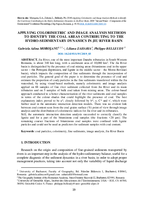 (PDF) Applying Colorimetric and Image Analysis Methods to Identify the ...
