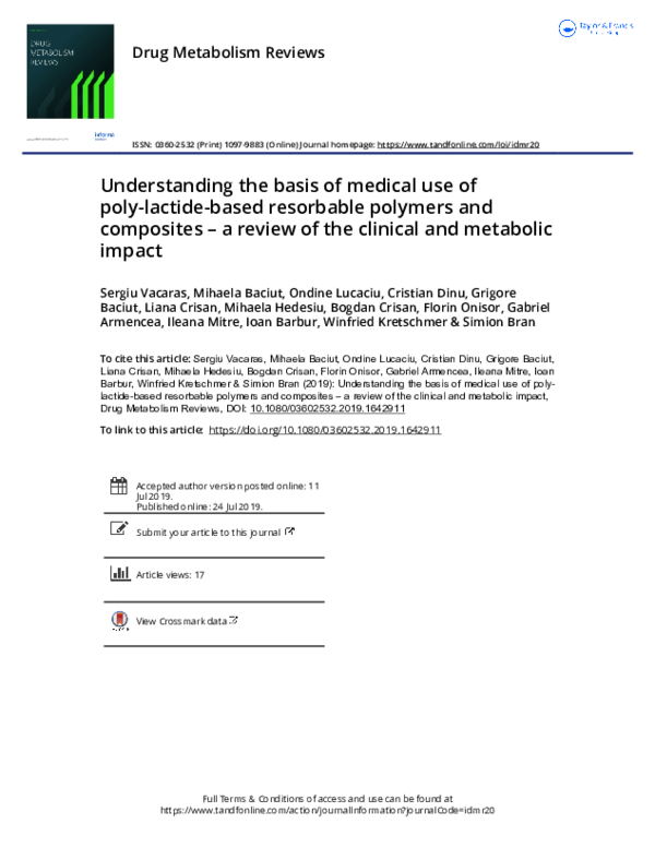 (PDF) Understanding the basis of medical use of poly-lactide-based ...
