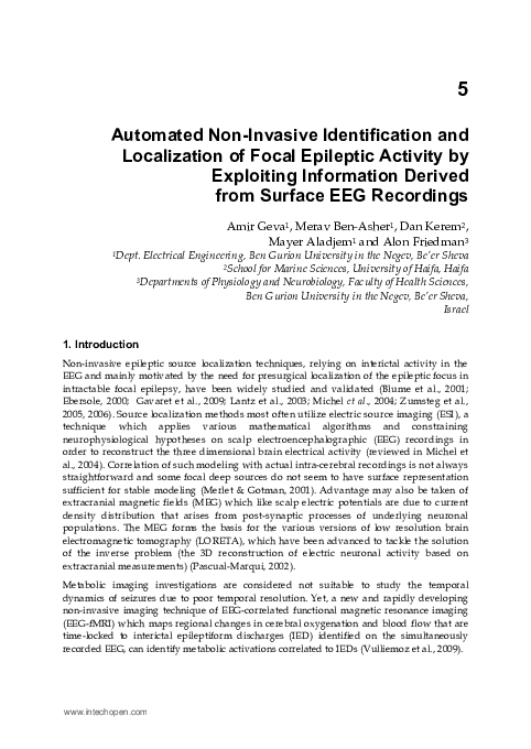Pdf Automated Non Invasive Identification And Localization Of Focal