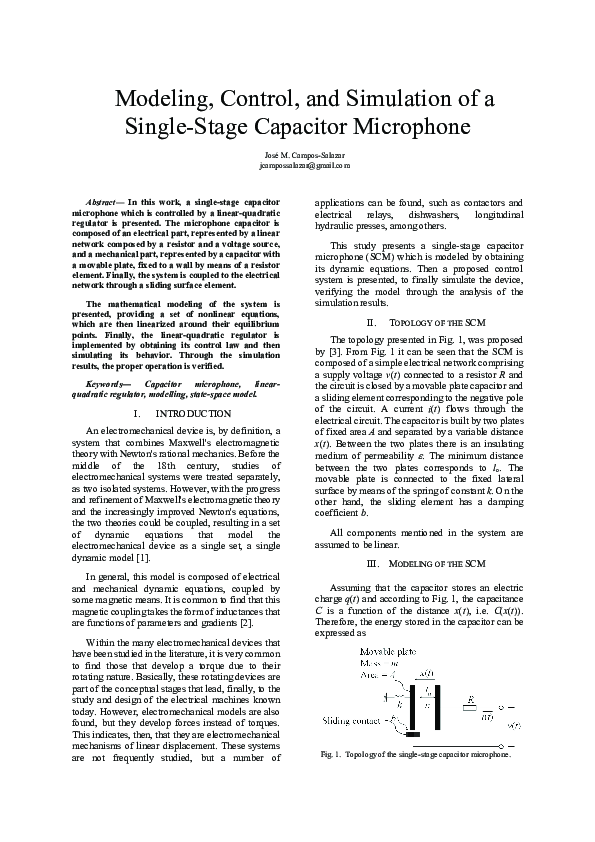 (PDF) Modeling, Control, and Simulation of a Single-Stage Capacitor ...