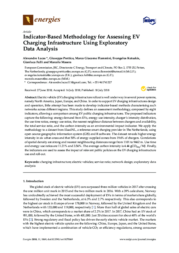 (PDF) Indicator-Based Methodology for Assessing EV Charging Infrastructure Using Exploratory ...