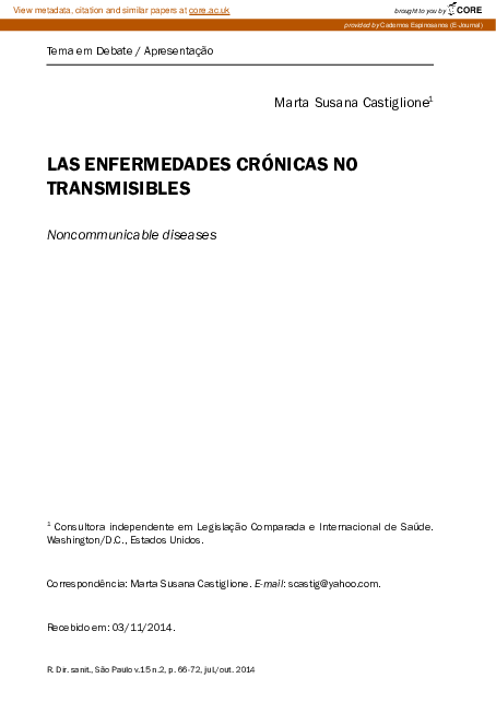 (PDF) Las enfermedades crónicas no transmisibles