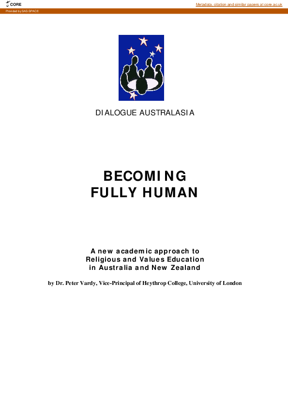 (PDF) Becoming Fully Human (PDF) Becoming Fully Human
