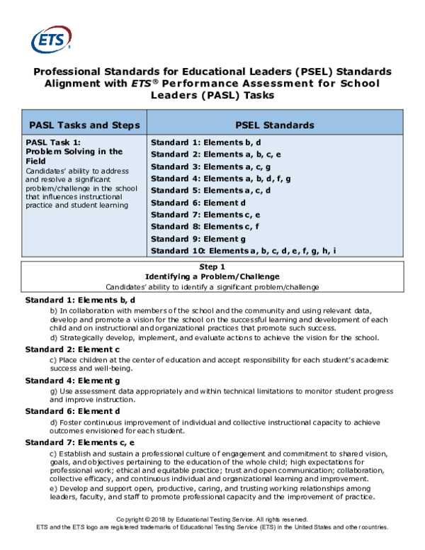 (PDF) Professional Standards for Educational Leaders and a First-Year ...