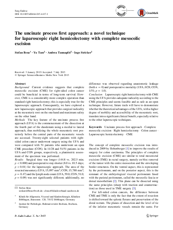 (PDF) The uncinate process first approach: a novel technique for ...