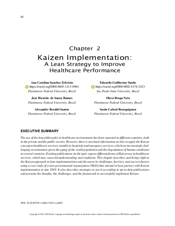 (PDF) Kaizen Implementation