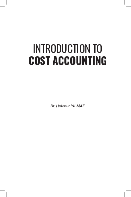 (PDF) Introduction to Cost Accounting