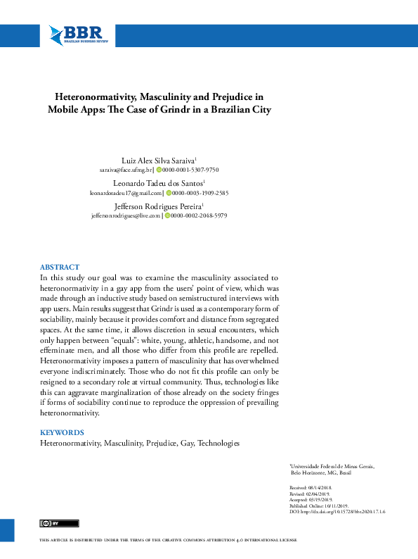(PDF) Heteronormativity, Masculinity and Prejudice in Mobile Apps: The ...