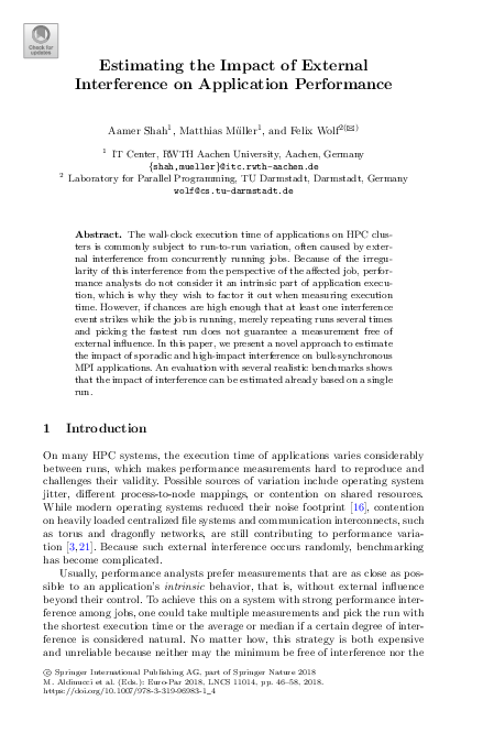 (PDF) Estimating the Impact of External Interference on Application ...