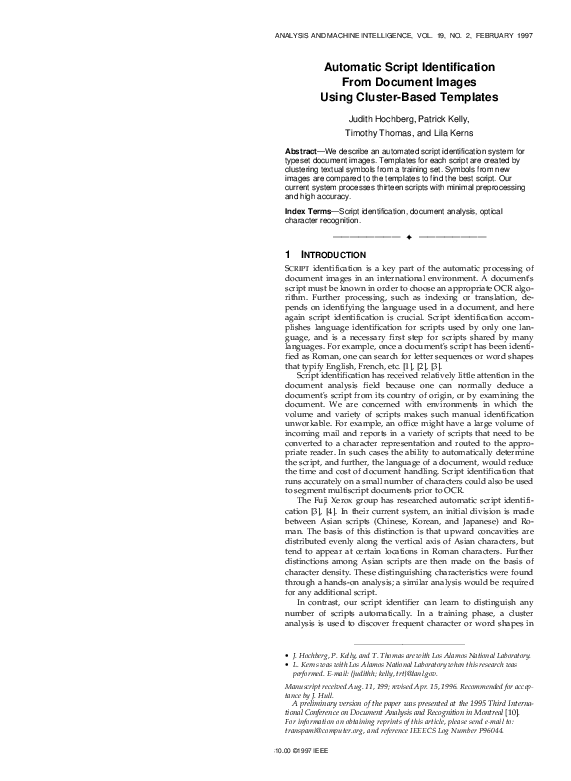 Pdf Automatic Script Identification From Document Images Using 1003