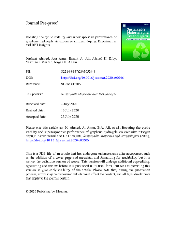 (PDF) Boosting the cyclic stability and supercapacitive performance of ...