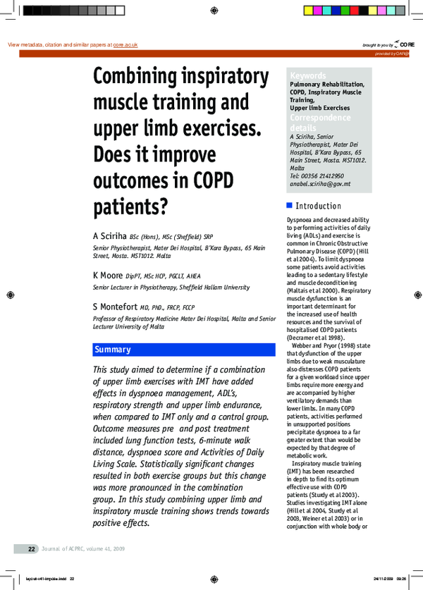 (PDF) Combining inspiratory muscle training and upper limb exercises ...