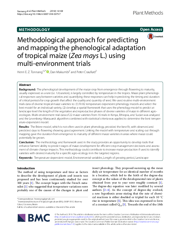 (PDF) Methodological approach for predicting and mapping the ...