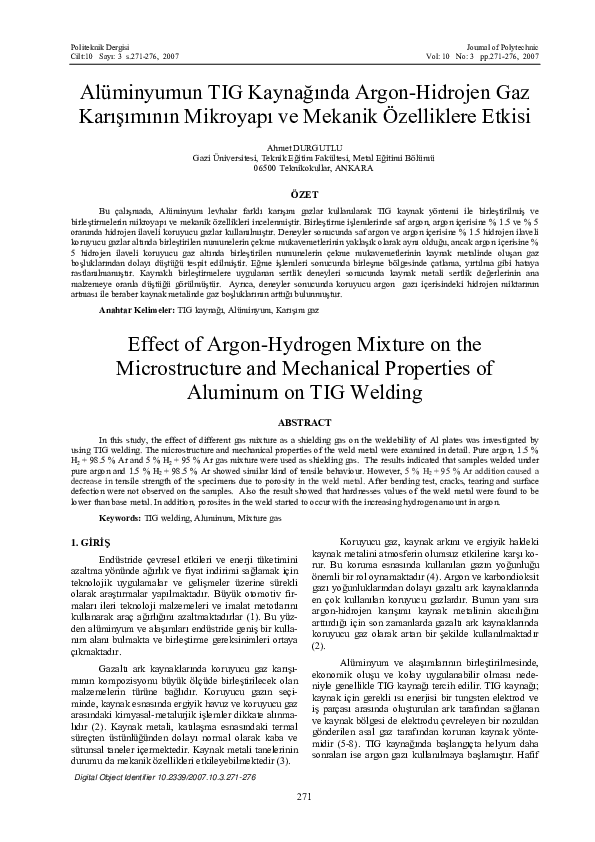 (PDF) Effect of Argon-Hydrogen Mixture on the Microstructure and ...