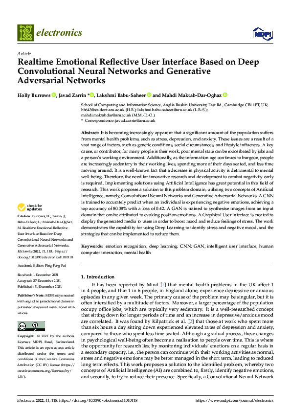 Realtime Emotional Reflective User Interface Based on Deep Convolutional Neural Networks and ...