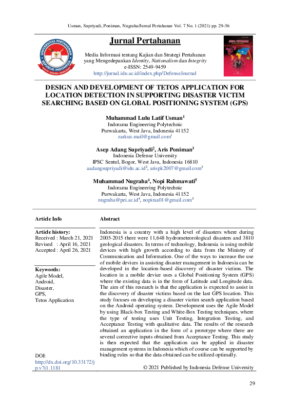 (PDF) Design and Development of Tetos Application for Location ...