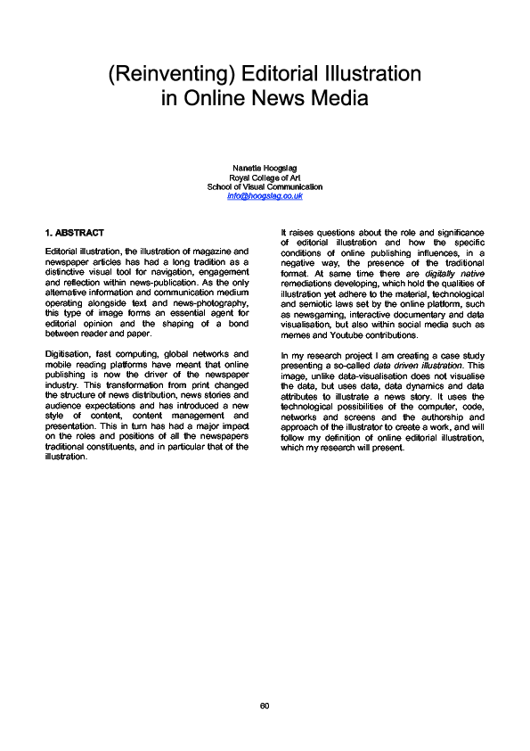 (PDF) (Reinventing) Editorial Illustration in Online News Media ...