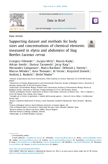 (PDF) Supporting dataset and methods for body sizes and concentrations ...