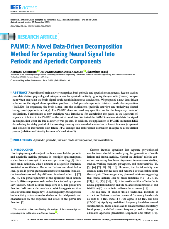 (PDF) PAIMD: A Novel Data-Driven Decomposition Method for Separating ...