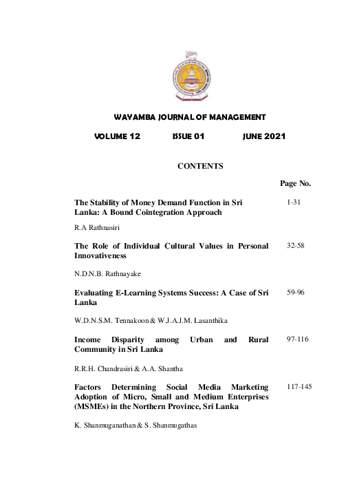 (PDF) Evaluating E-Learning Systems Success: A Case of Wayamba ...