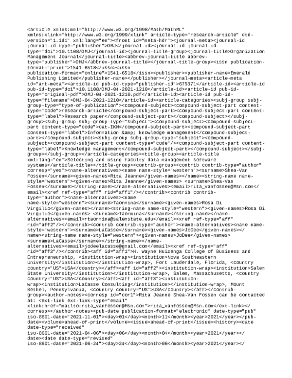 Selecting and using faculty data management software systems