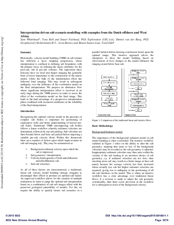 (PDF) Interpretation driven salt scenario modelling with examples from ...